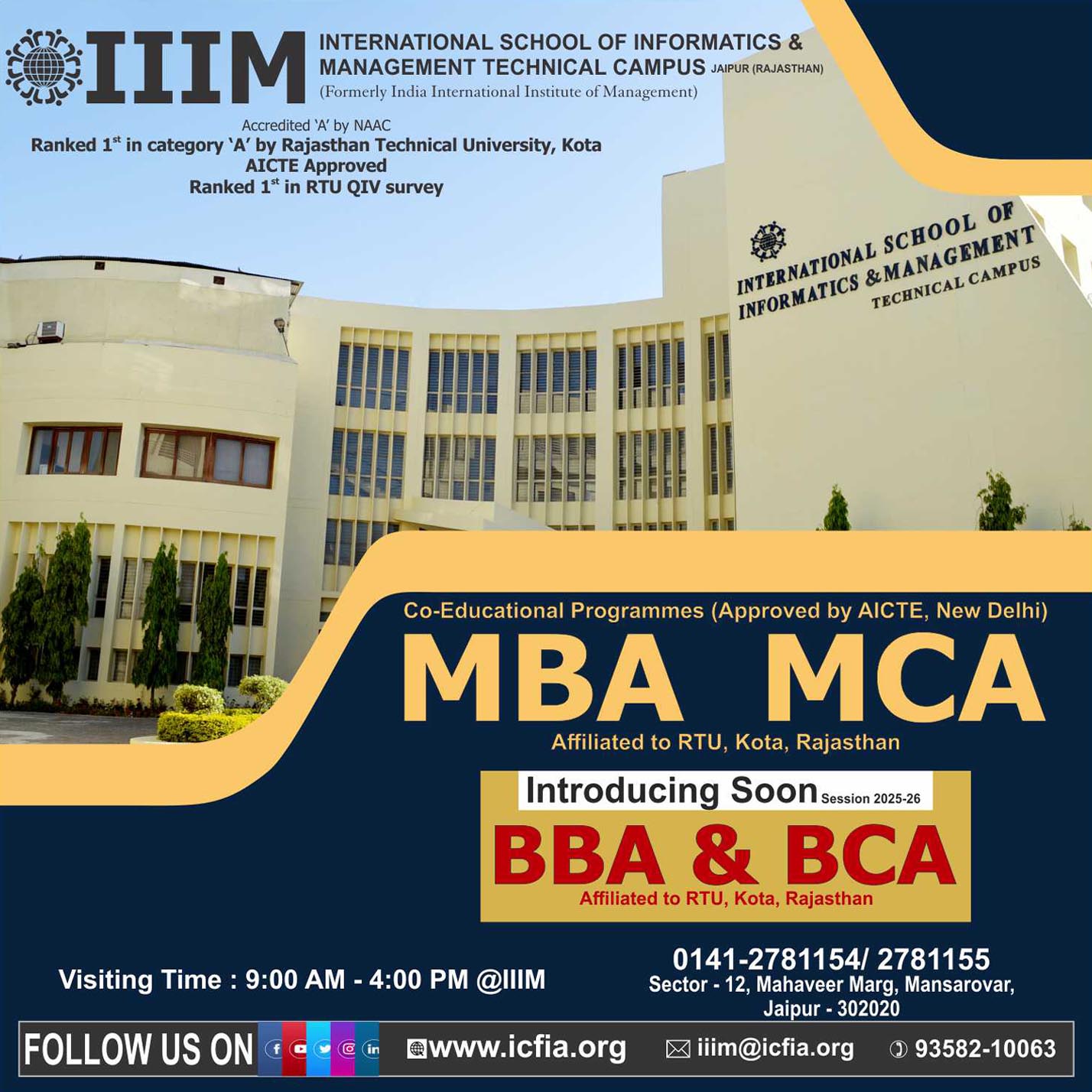 IIIM, International School of Informatics & Management Technical Campus ...